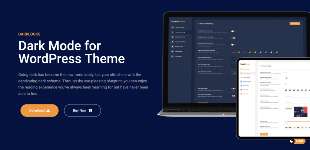 DarkLooks - WordPress Dark Mode Switcher: How To Use And Why? - ThemeLooks Ltd.